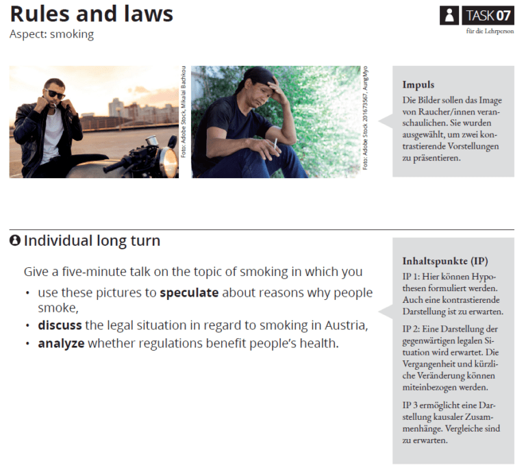 Rules and laws | Speaking | Individual long turn - digbi.net